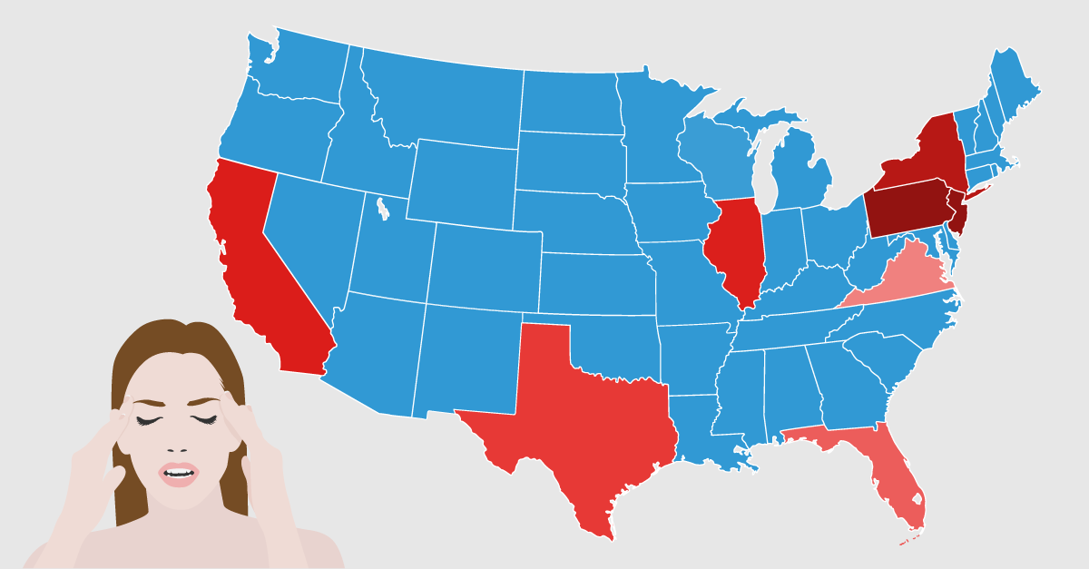 Mapped & Ranked: The 8 States With The Worst New Year's Eve Hangovers ...