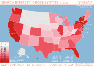 7 Maps & Charts That Explain The Incredible Rise Of Rosé In America ...