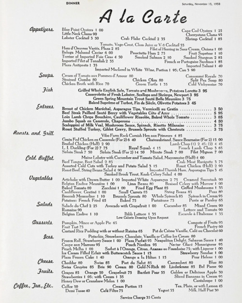 Two Centuries Of Restaurant Menus Reveal New York's Evolving Culinary ...