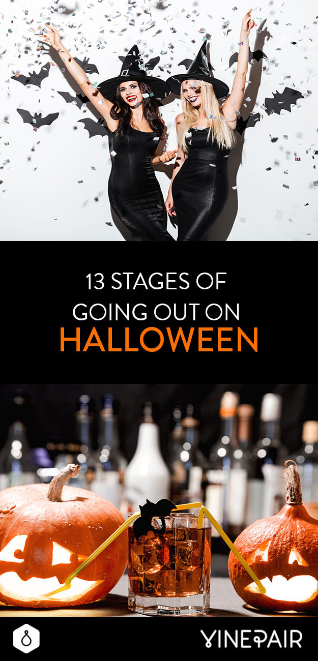 The 13 Stages Of Going Out On Halloween | VinePair