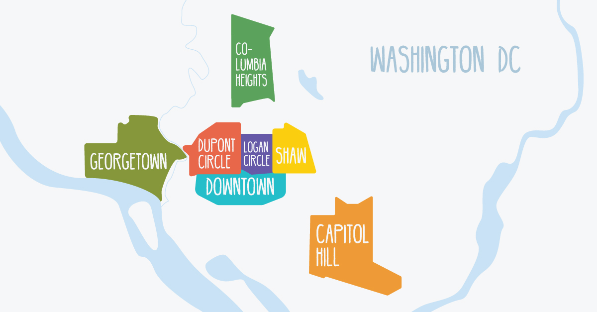 The Ultimate Map of Washington D.C.'s Best Bars | Washington DC Bars
