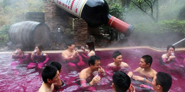 This Japanese Spa Lets You Swim in Wine | VinePair