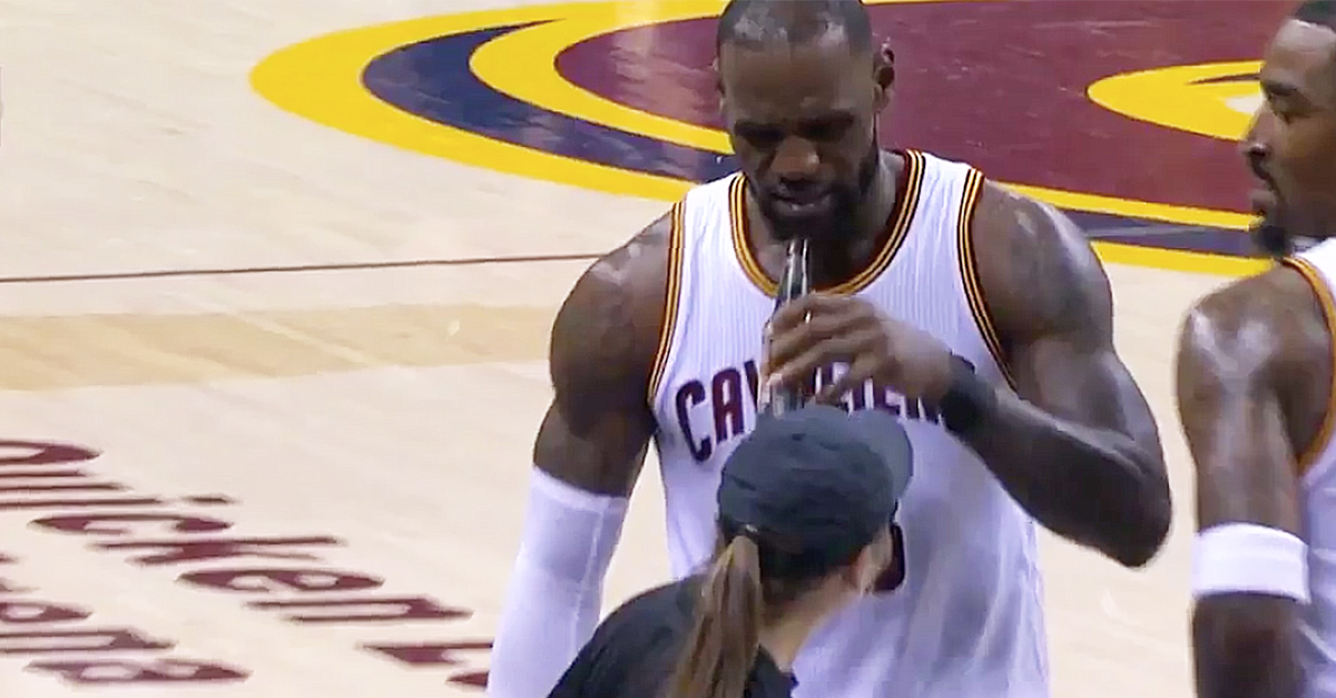 Watch: Lebron James Almost Drank A Courtside Beer | VinePair