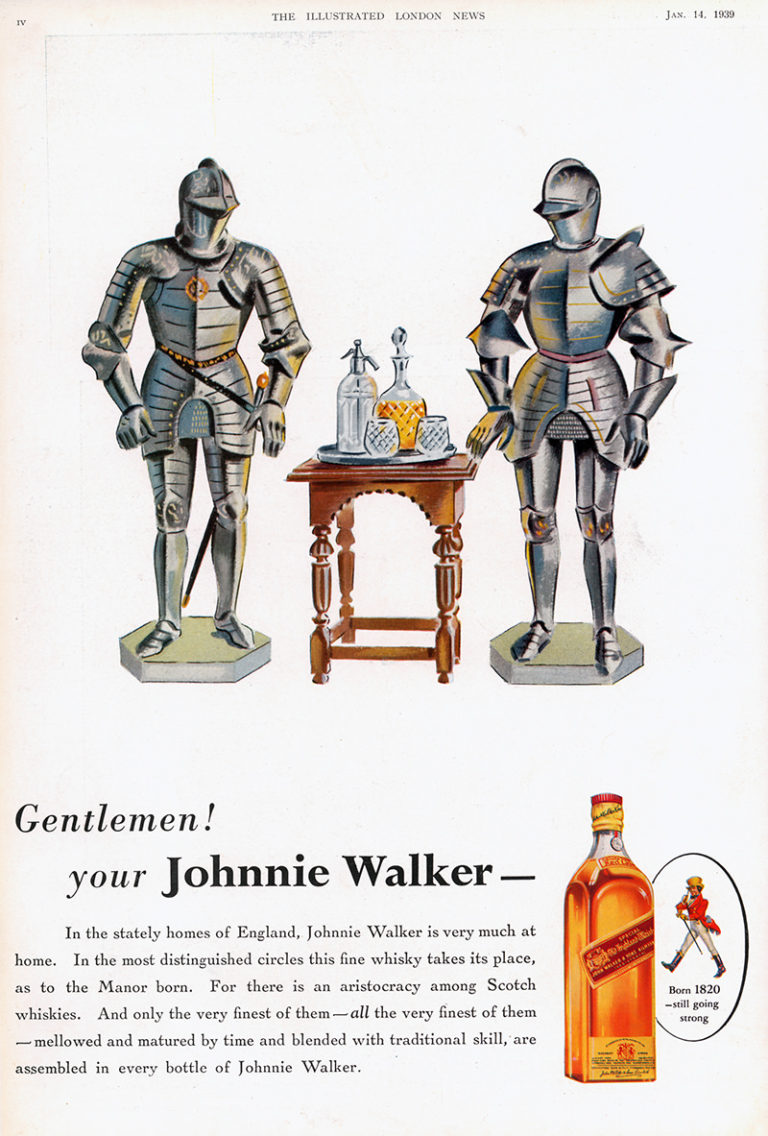 A Visual History of Johnnie Walker’s Striding Man Logo | VinePair