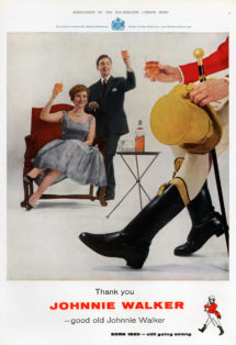 A Visual History of Johnnie Walker’s Striding Man Logo | VinePair