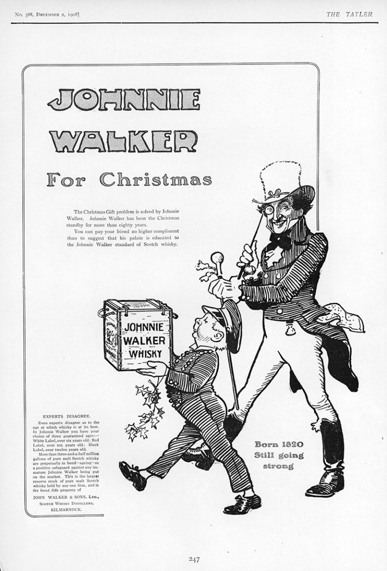 A Visual History of Johnnie Walker’s Striding Man Logo | VinePair