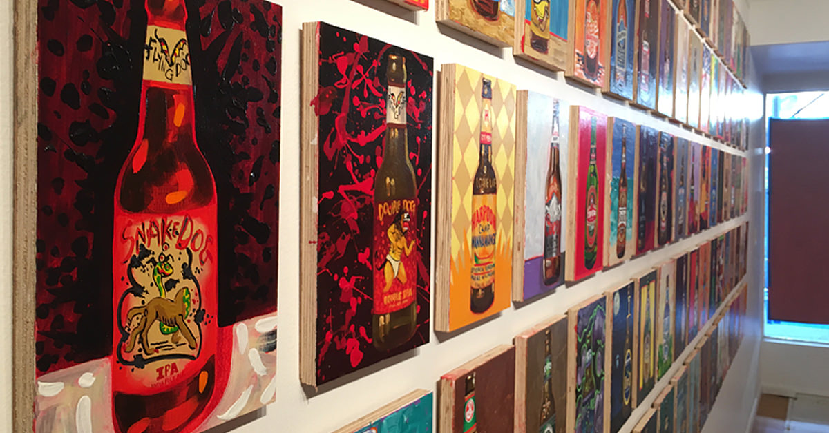This Artist Painted 99 Beers and Hung Them on a Wall | VinePair