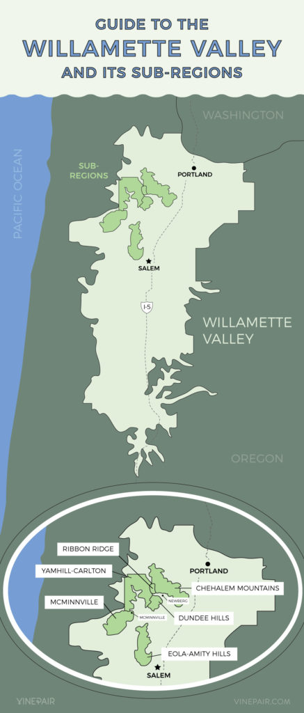 The Definitive Guide to Oregon’s Willamette Valley (INFOGRAPHIC) | VinePair