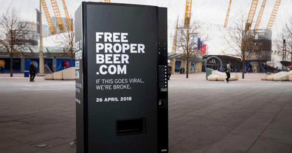 This Vending Machine in London is Dispensing Free Beer | VinePair