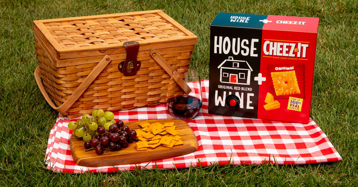 This House Wine and Cheez-It Collab is Happy Hour in a Box | VinePair