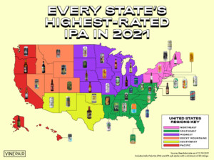 The Highest-Rated IPA in Every State [MAP] | VinePair