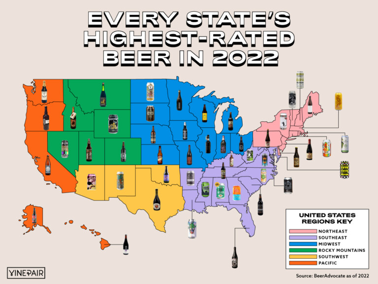 The Highest-Rated Beer in Every State (2022) [MAP] | VinePair