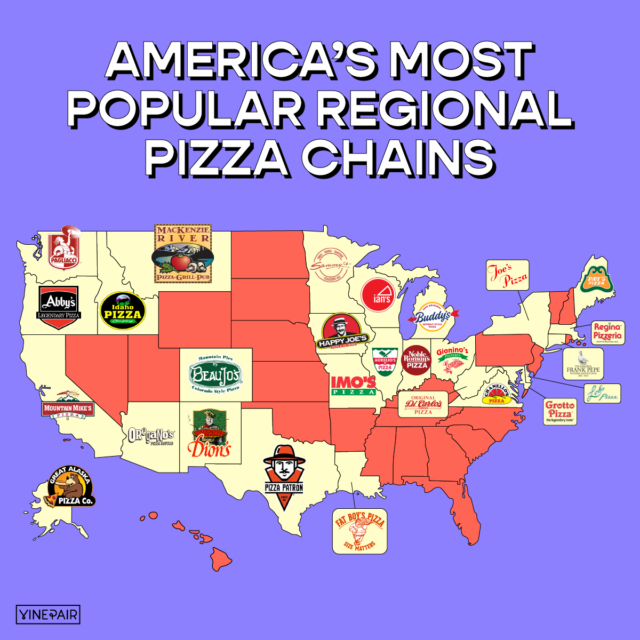 America’s Most Popular Regional Pizza Chains [MAP] | VinePair