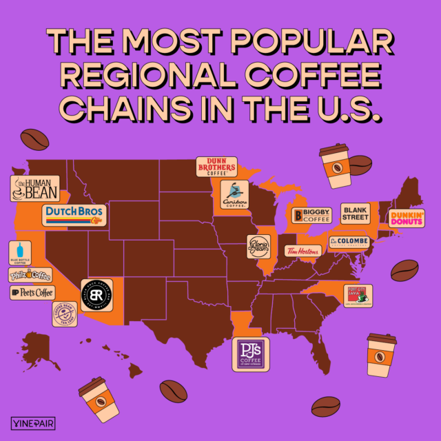 America’s Most Popular Regional Coffee Chains [MAP] | VinePair