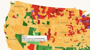 This Interactive Map Ranks Every County in America from Drunkest to ...