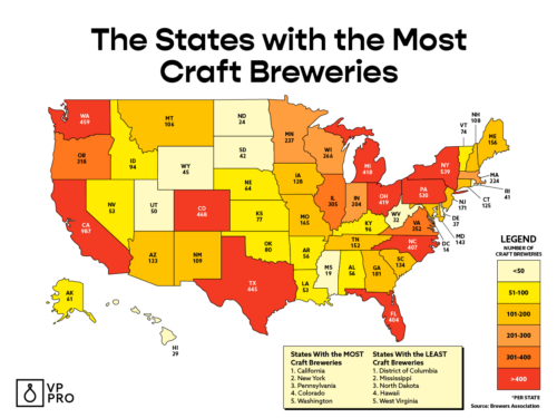 Mapped & Ranked: The States With the Most Craft Breweries in 2023 ...
