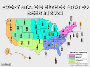 The Highest-Rated Beer in Every State (2024) [MAP] | VinePair
