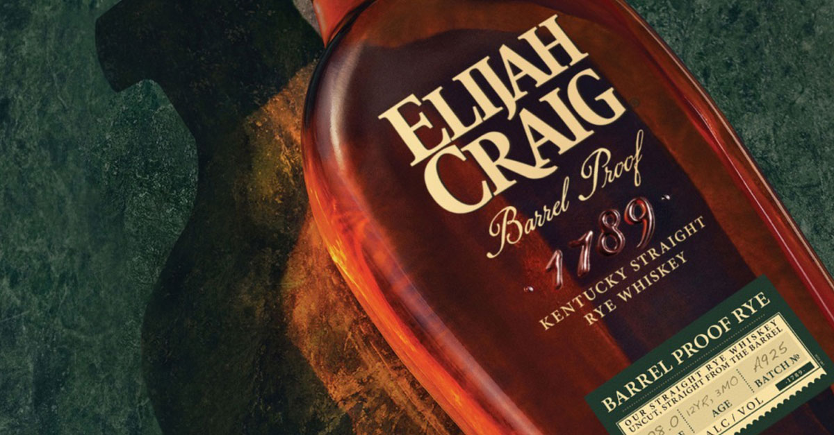 Elijah Craig Adds First Ever Barrel Proof Rye Whiskey to Its Lineup ...